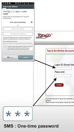 2/4 - For the first-time log onto Tap & Go online account, enter email ...