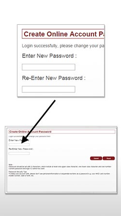 3/4 – Create new password