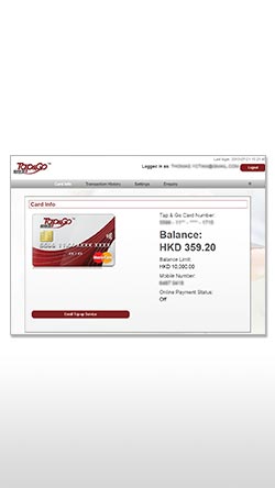 4/4 – Start using Tap & Go online account